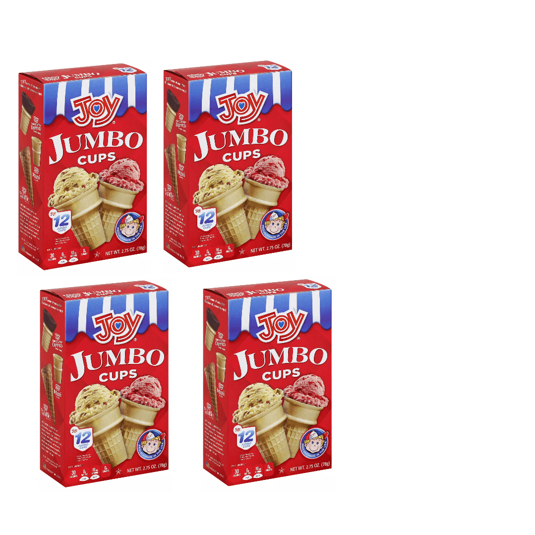 Joy Ice Cream Cups, Jumbo, 12 ct pack of 4 - Walmart.com