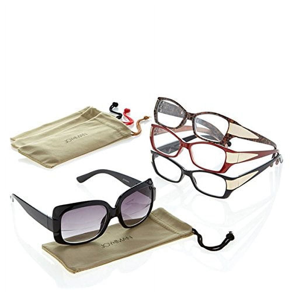 Joy Mangano & Iman Shades Readers Reading Glasses Golden Goddess 8 ...
