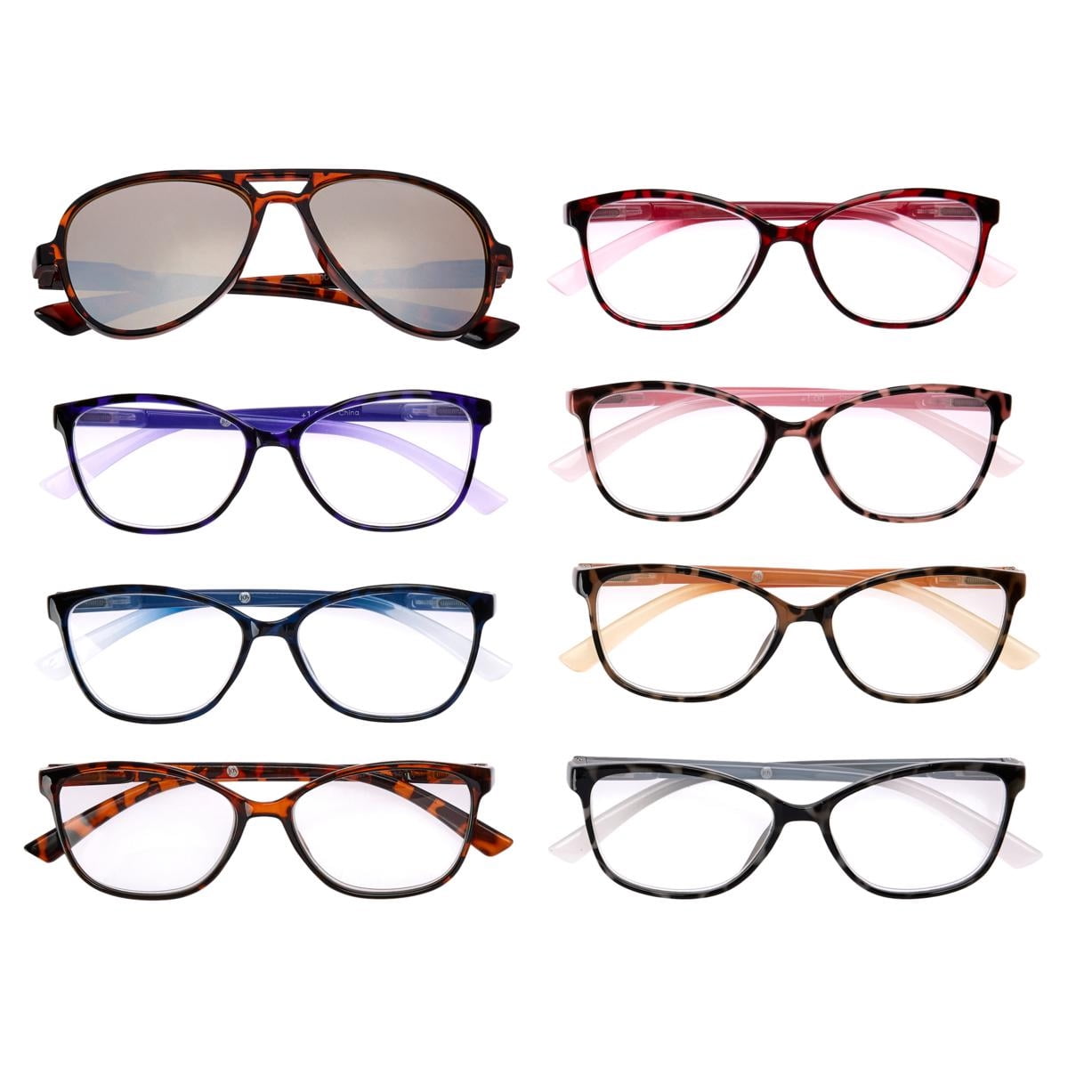 Joy Mangano Luxury Readers + Sunglass Reader 11-piece Set Tortoise ...
