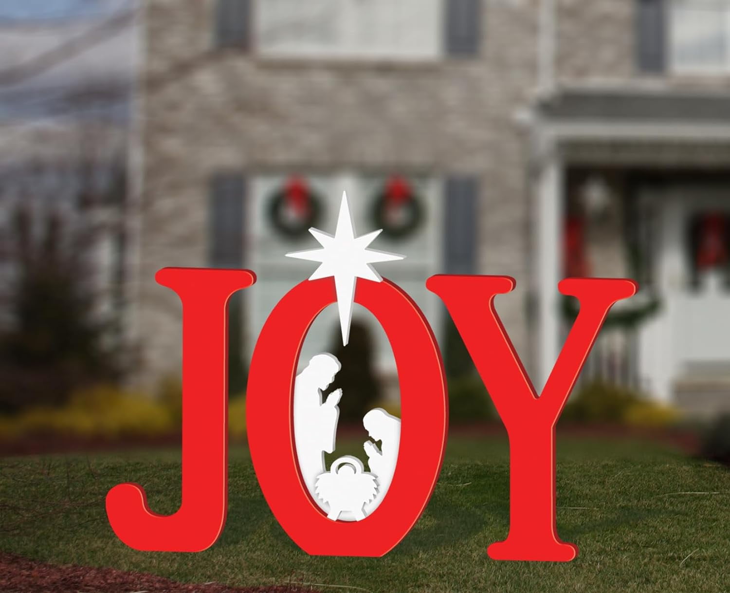 Joy Nativity, Waterproof, Made in USA, 46 inches Tall, Durable Material ...