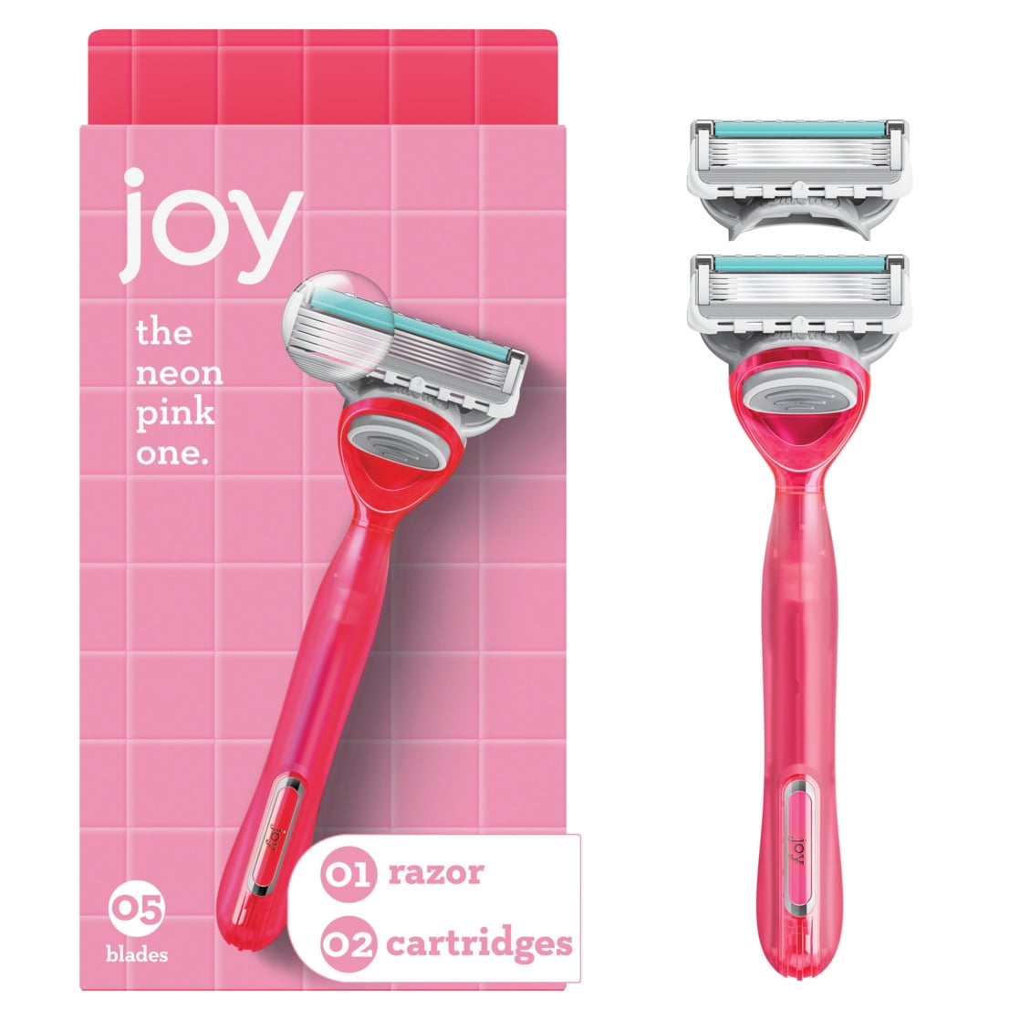 joy Razor for Women, 5 Blades, Manual Razor, Handle and 2 Razor Blade ...