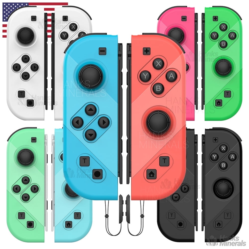 Joy Pad Controller For Nintendo Switch (L/R) Joy Con Gamepad Wireless Left & Right Pair - Blue ...