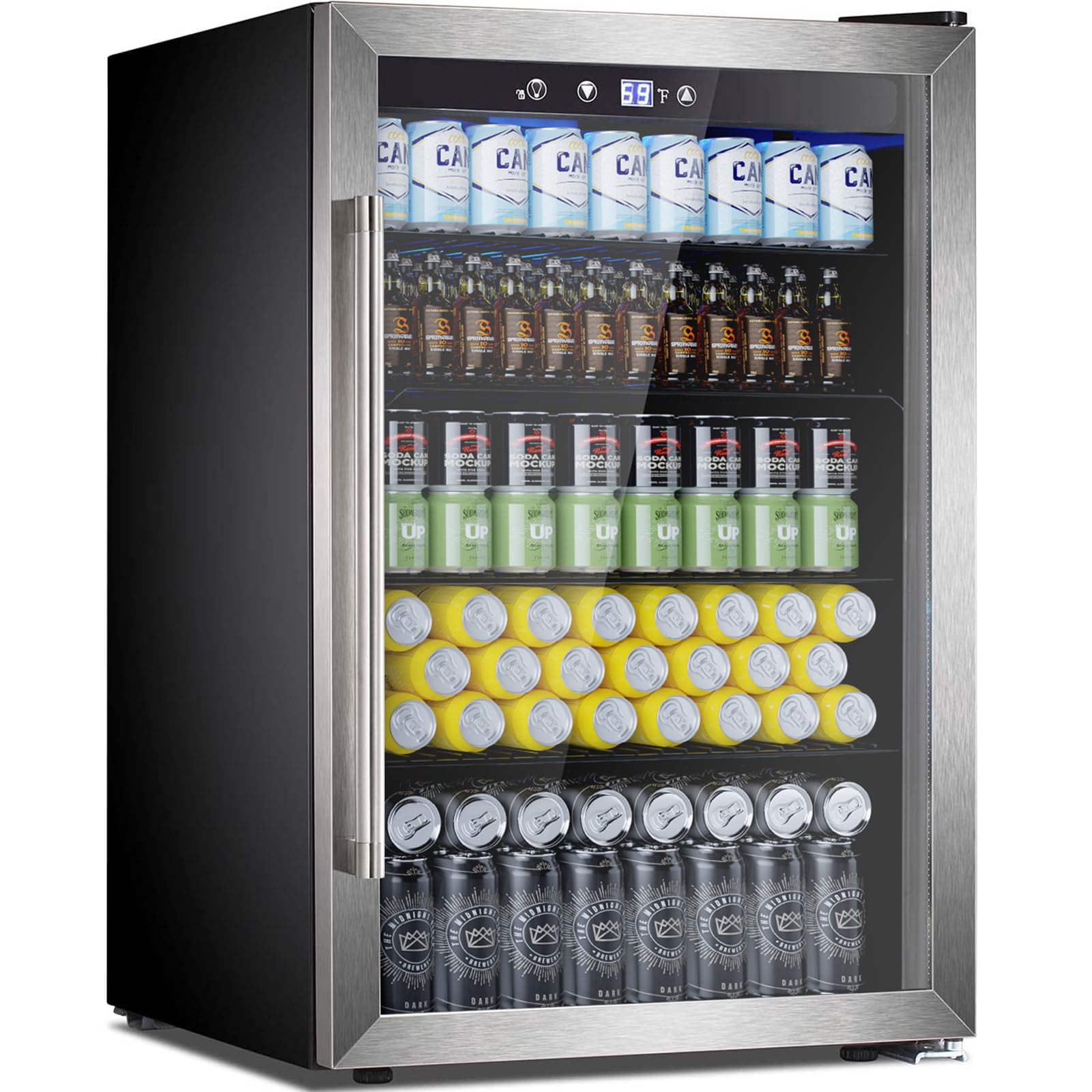 Joy Pebble Beverage Refrigerator and Cooler,145 Can Beverage Fridge ...