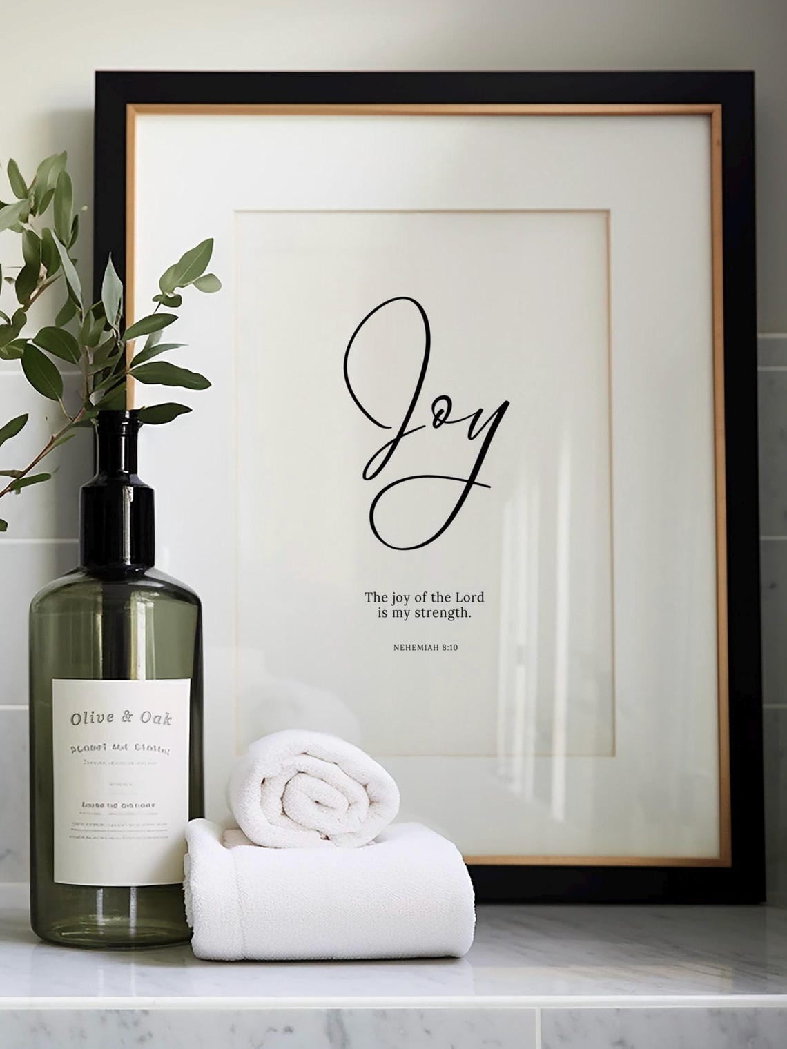 Joy Scripture Wall Art, Christian Wall Art, Jesus Art, Bible Verse Wall ...