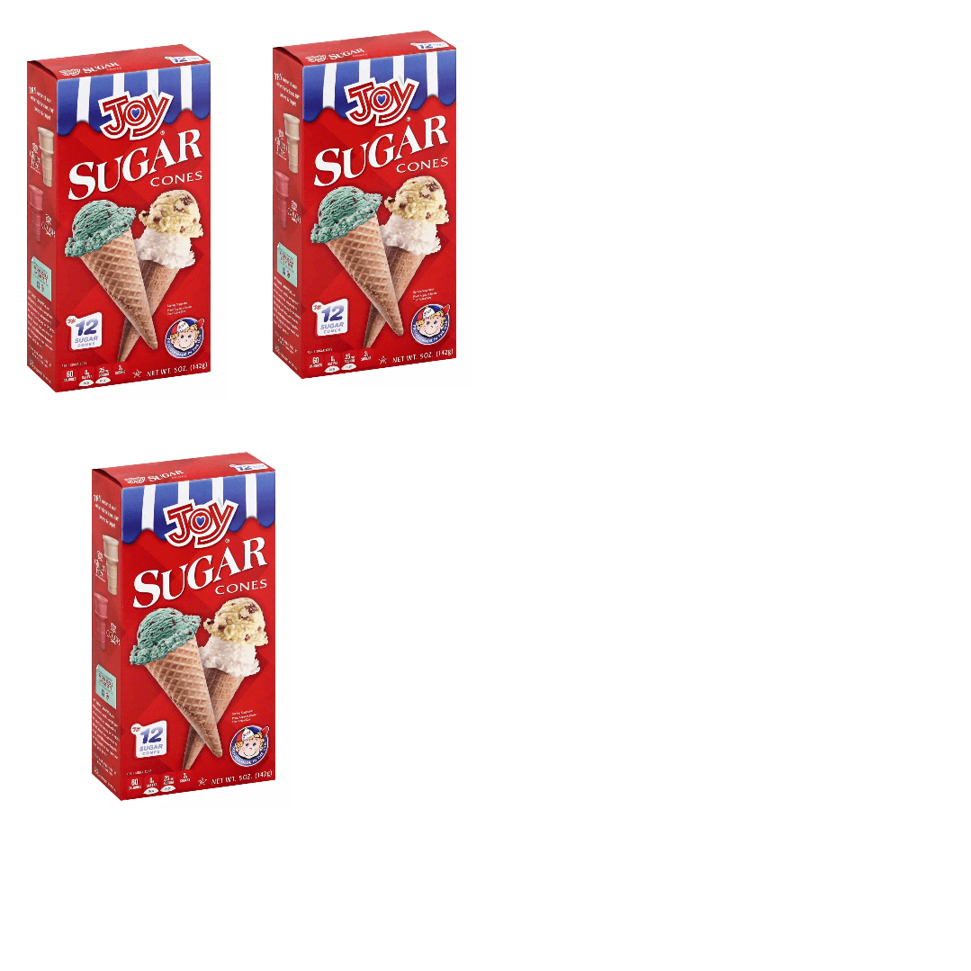 Joy Sugar Cones, 12 ct pack of 3 - Walmart.com
