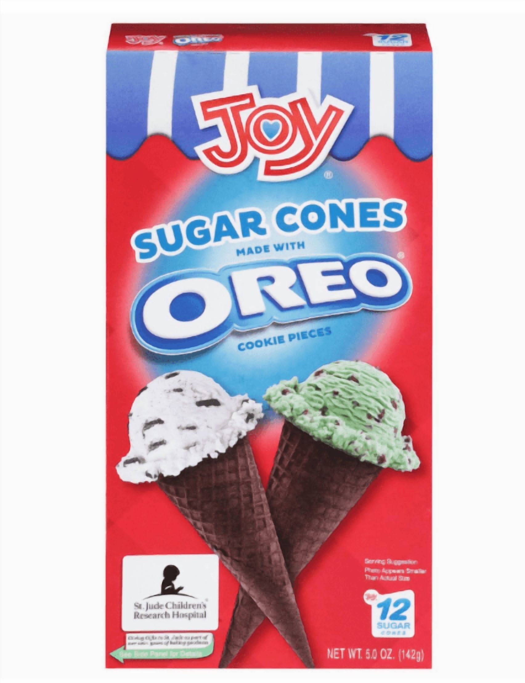 Joy Sugar Cones Made With Oreo Cookie Pieces - Walmart.com