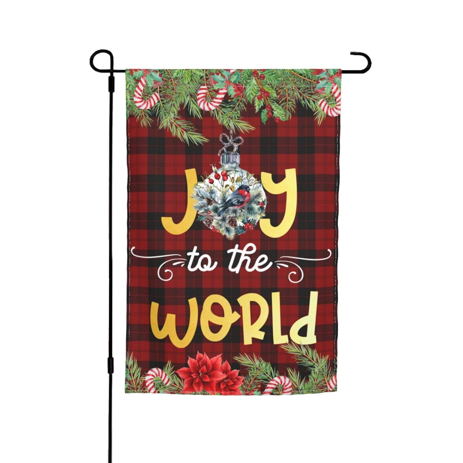 Joy To The World Garden Flag Welcome Party Outdoor Outside Decorations ...