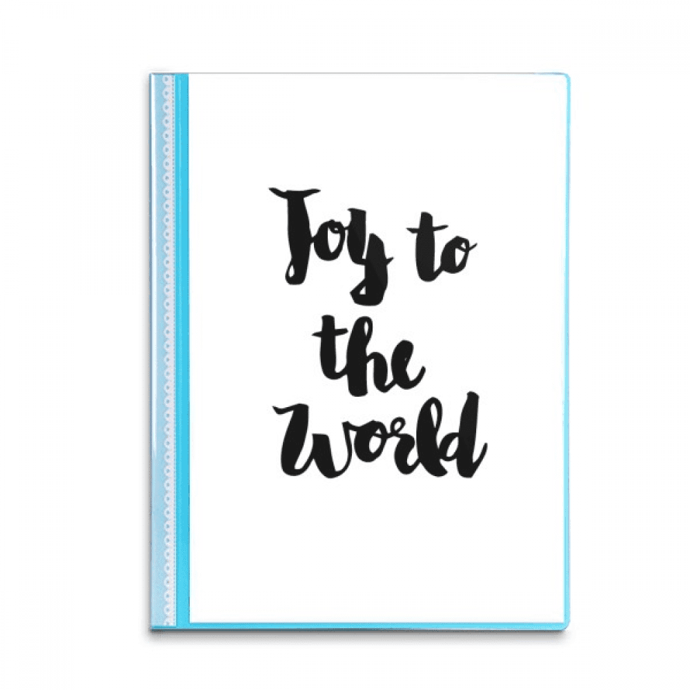 Joy To The World Quote Style Book Sheet Protectors Portfolio Binder ...
