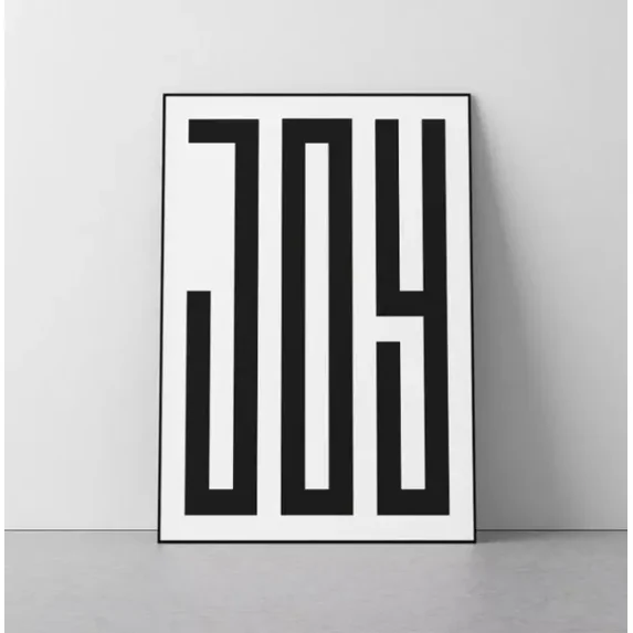 Joy, Typography, Modern Calligraphy, Op Art Movement, Abstract ...