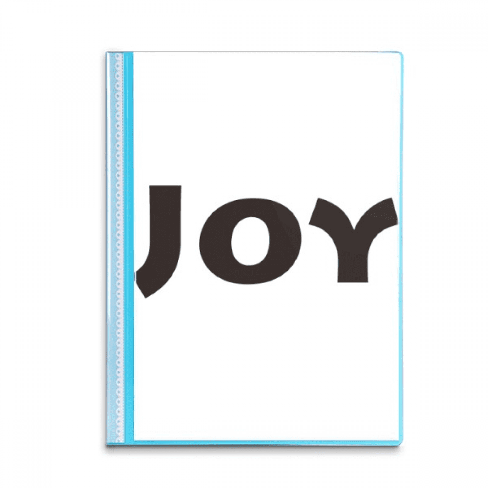 Joy Word Inspirational Quote Sayings Book Sheet Protectors Portfolio ...