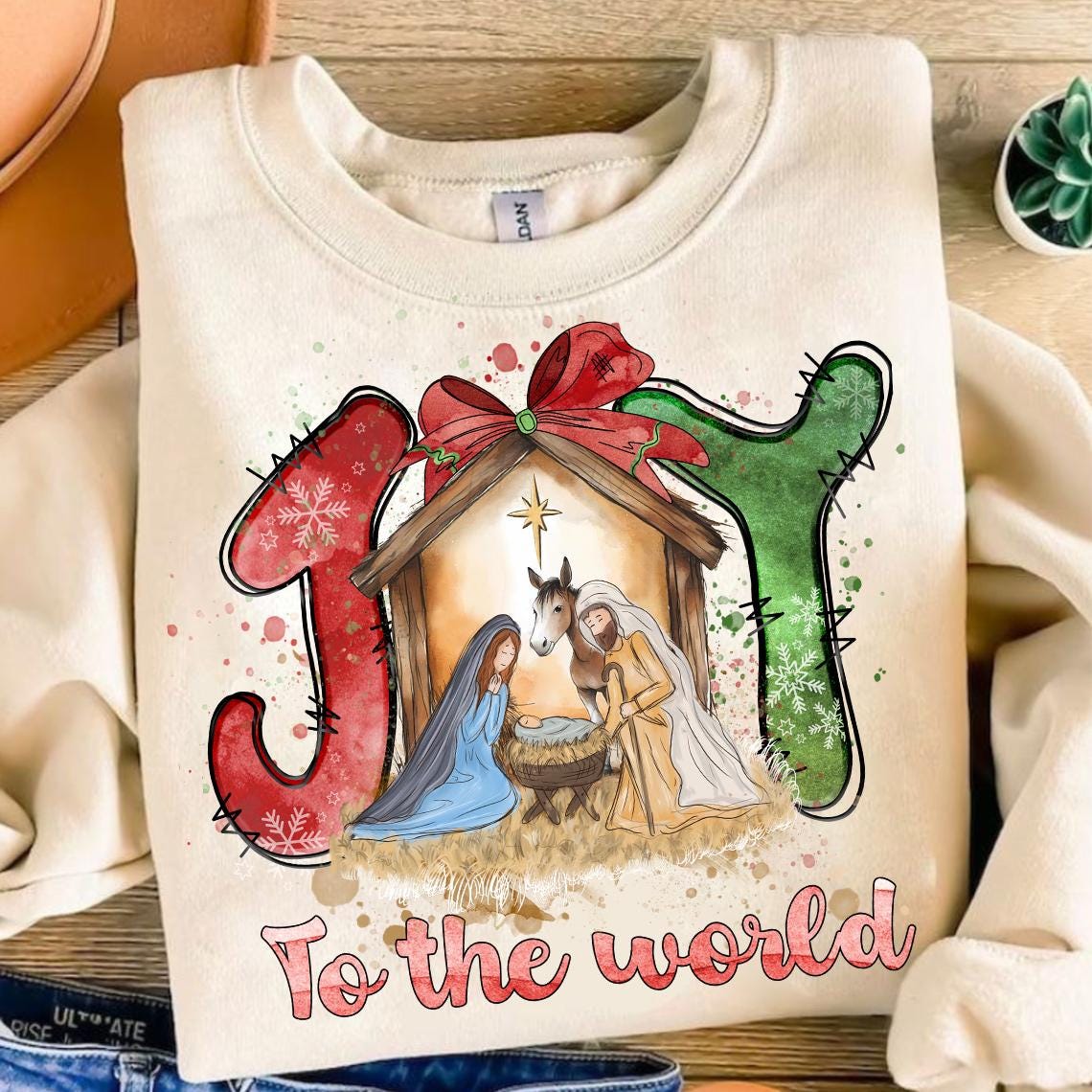 Joy To The World, Coquette Jesus Winter Holiday, Baby Jesus, Christian ...
