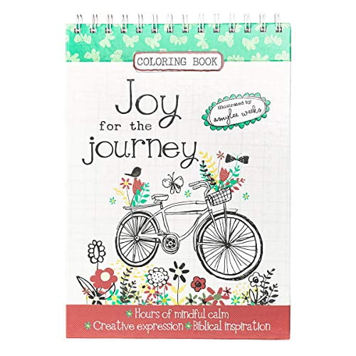 Pre-Owned Joy for the Journey Wirebound Coloring Book - Hours of Mindful Calm, Creative ...