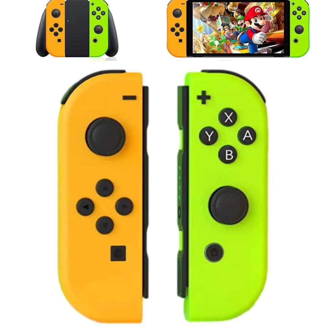Joy pad for Nintendo Switch, Left and Right Wireless Switch Controller Supports Dual Vibration ...