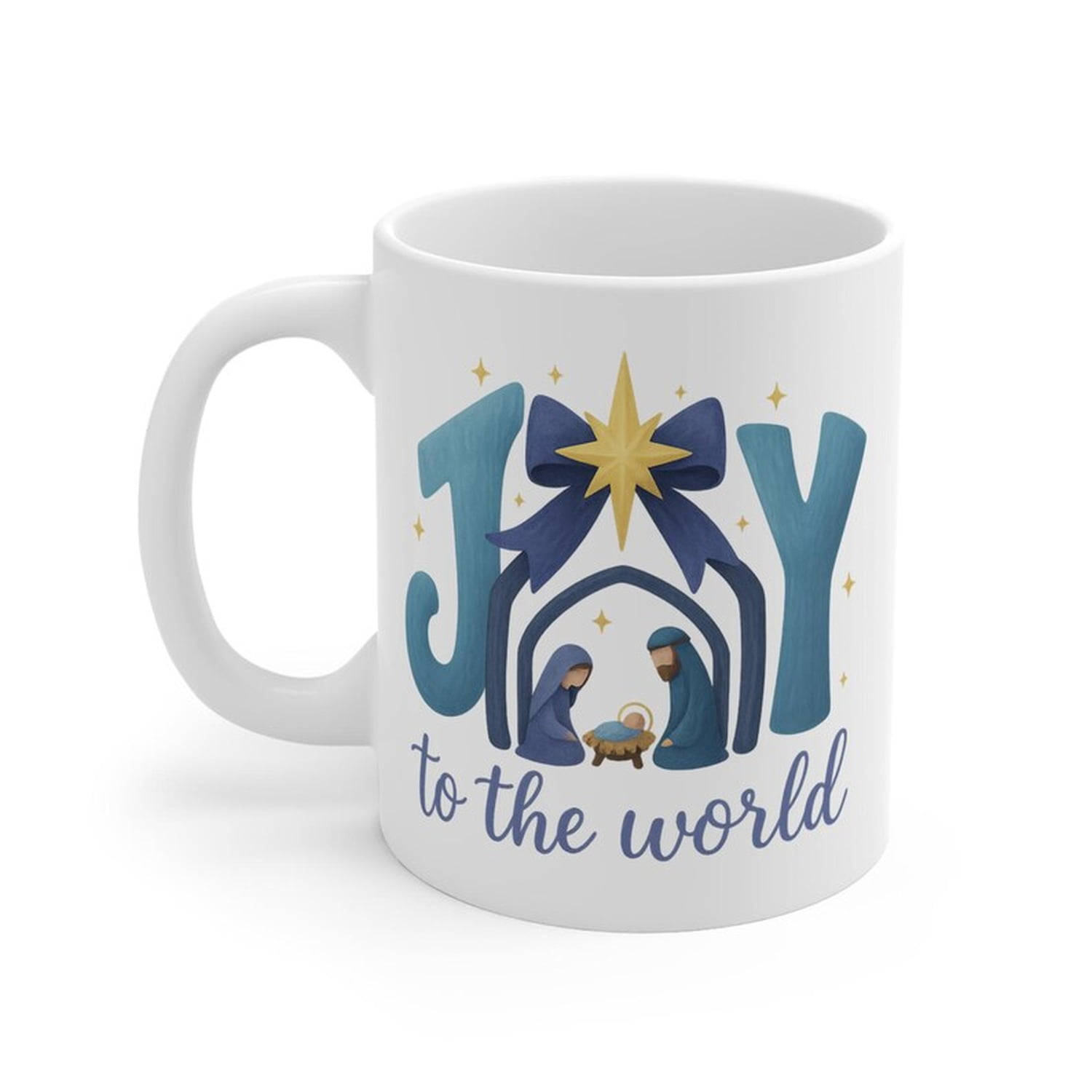 Joy to the Wor1ld Nativity CH1Ristmas Mug – H1oliday Religious Coffee ...