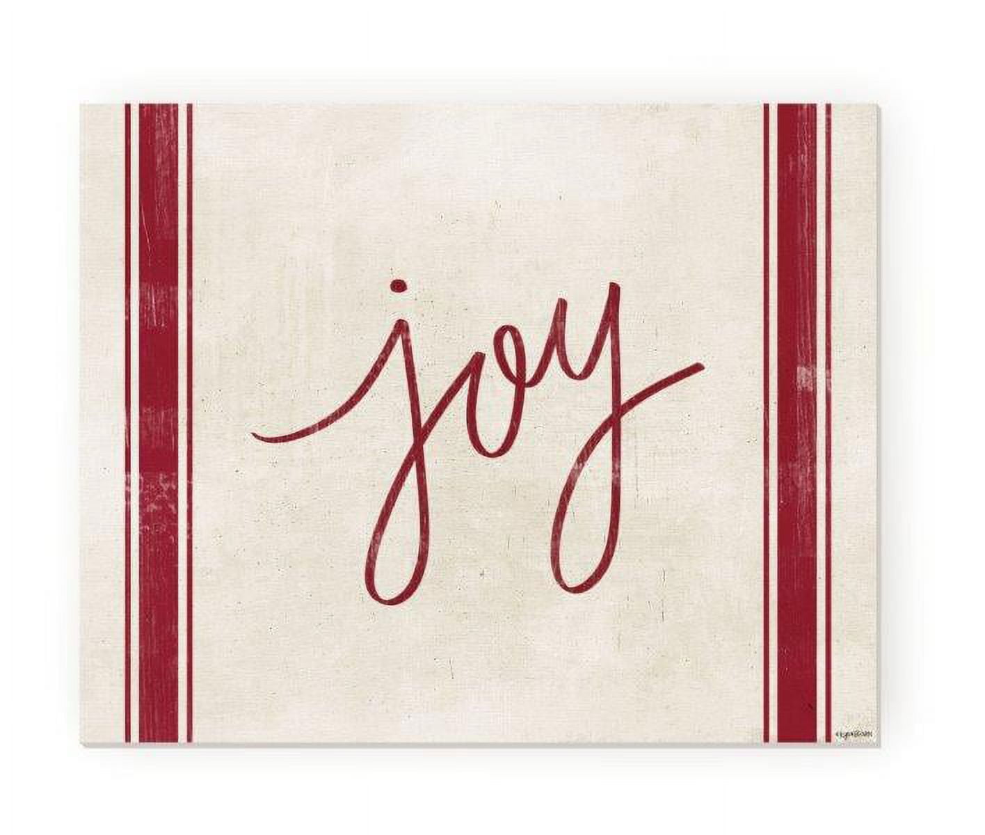 Joy with Red Border Rustic Wood Wall Sign 12x15 (Unframed) - Walmart.com