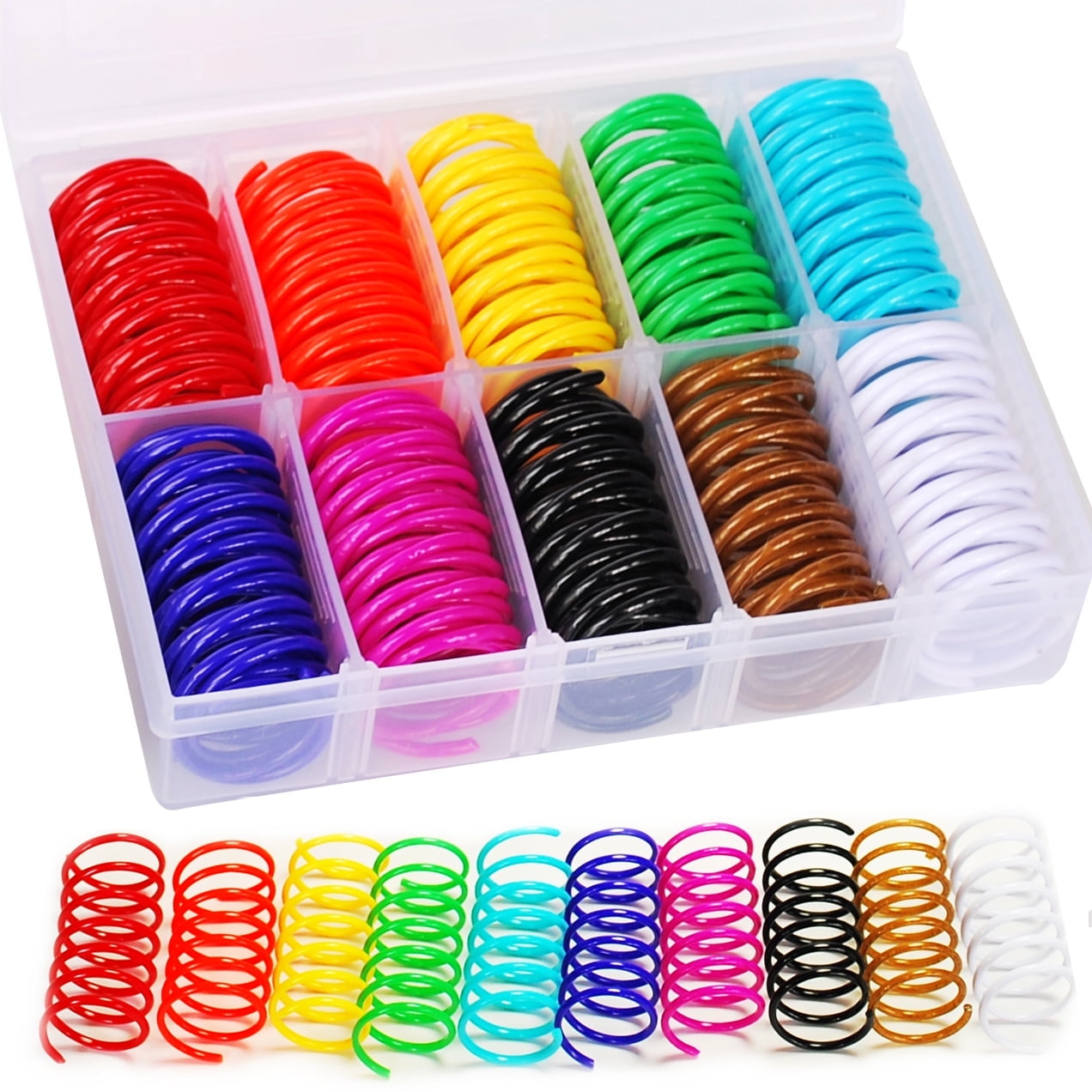 JoyArrive 10 Colors 40Pack Storage Box Packed Cat Spring Toy For Indoor ...