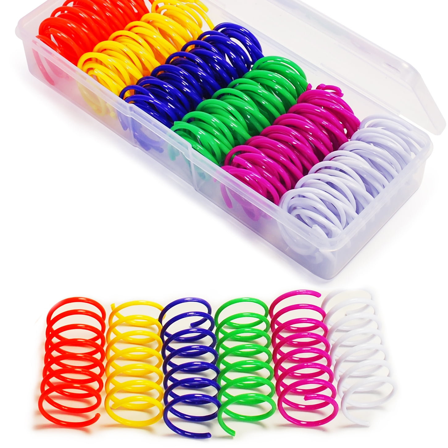 JoyArrive 6 Colors 24Pack Storage Box Packed Cat Spring Toy For Indoor ...