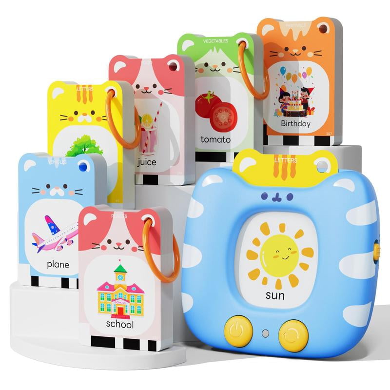 JoyCat English & Spanish Talking Flash Cards, Sight Words Game, Speech ...