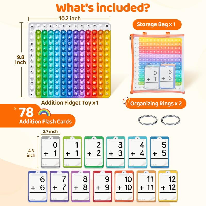 JoyCat Math Fidget Toy, Math Game with Addition, Subtraction ...