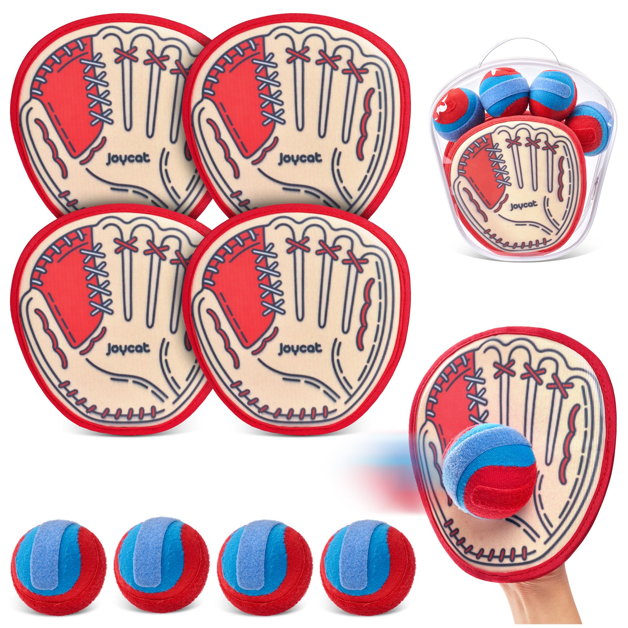 JoyCat Velcro Ball and Catch Game, Toss and Catch Ball Set, Outdoor ...