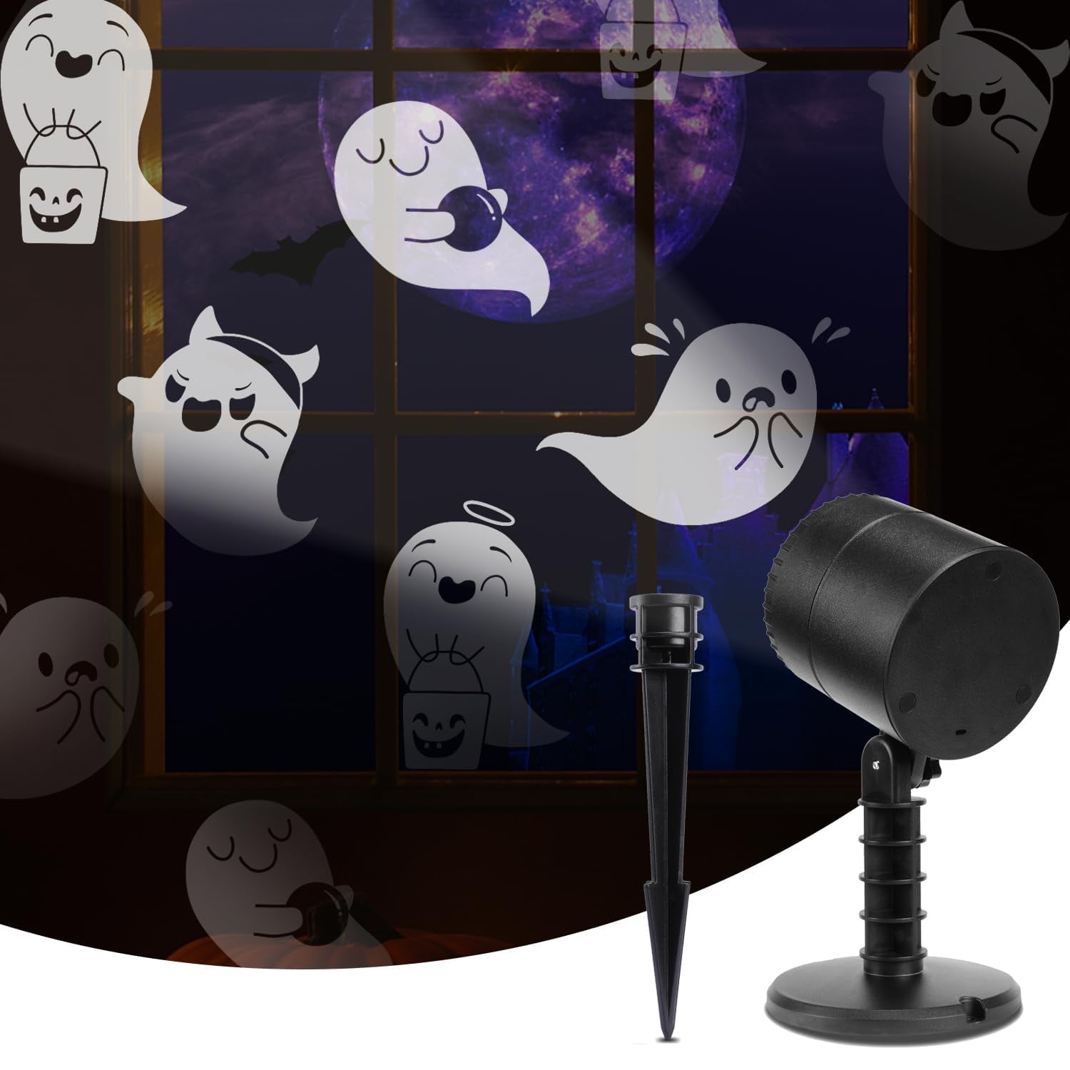 JoyHue Halloween Ghost Rotating Projector Lights Halloween LED ...