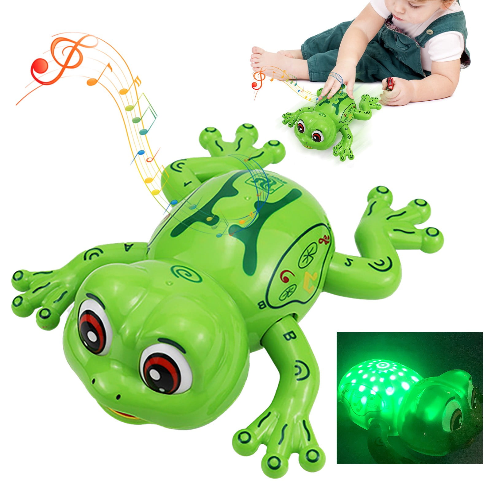 JoyMagic Cute Animal Toy Electronic Vehicle Car Crawling Movable Eyes ...