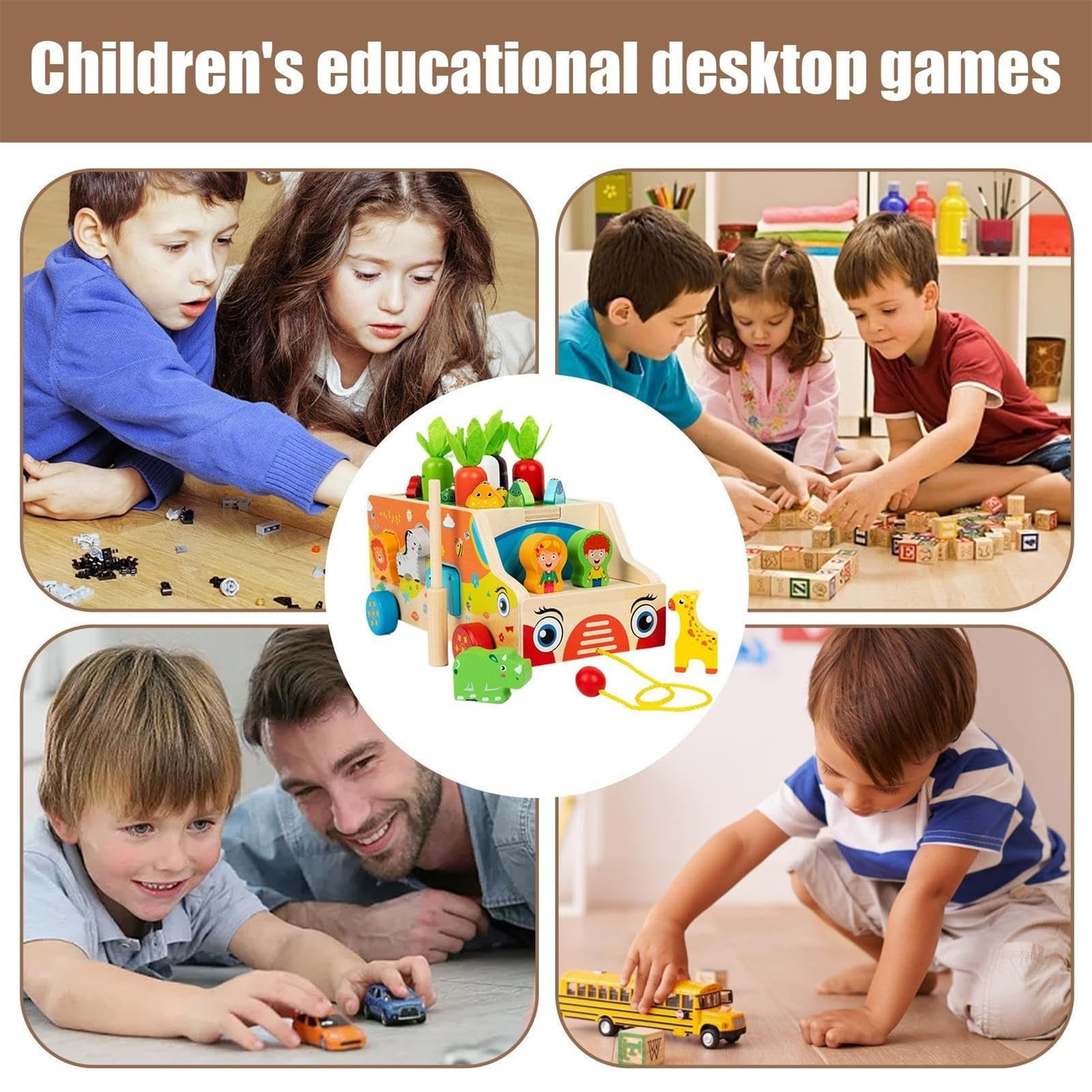 JoyMagic Fine Motor Activities Financial Motor Toys Wooden Sorters ...