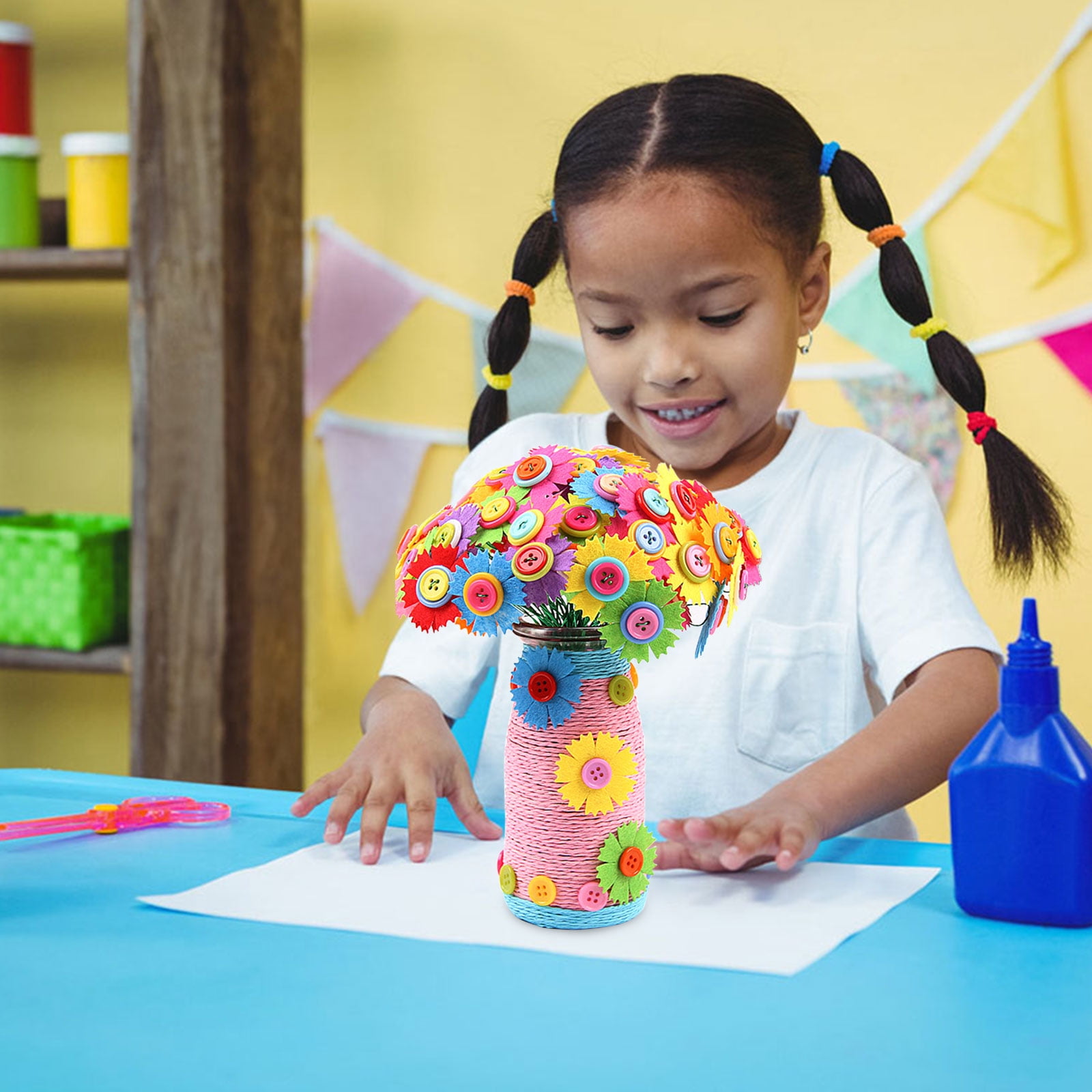 JoyMagic Flower Craft Kit For Kids Make Your Own Flower Bouquet With ...