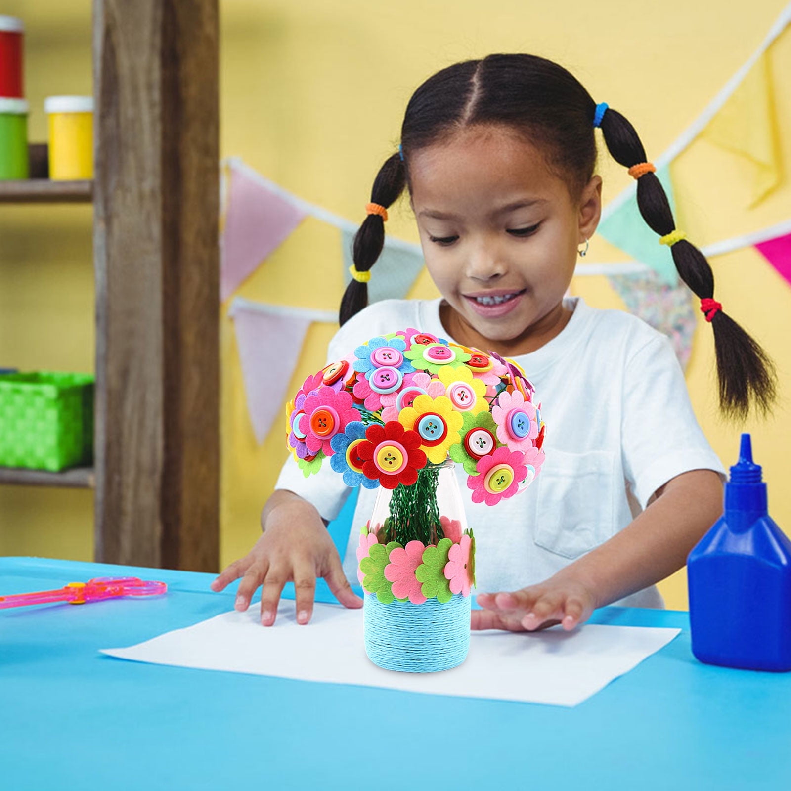 JoyMagic Flower Craft Kit For Kids Make Your Own Flower Bouquet With ...