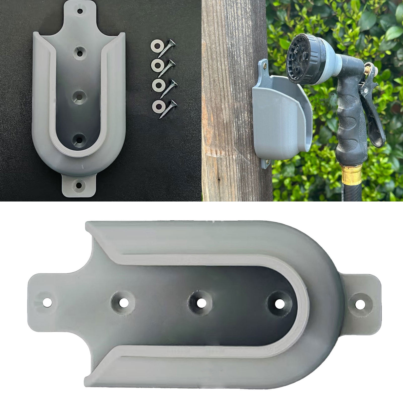 JoyMagic Garden Hose Sprayer Holder Universal Wall Mount Bracket ...