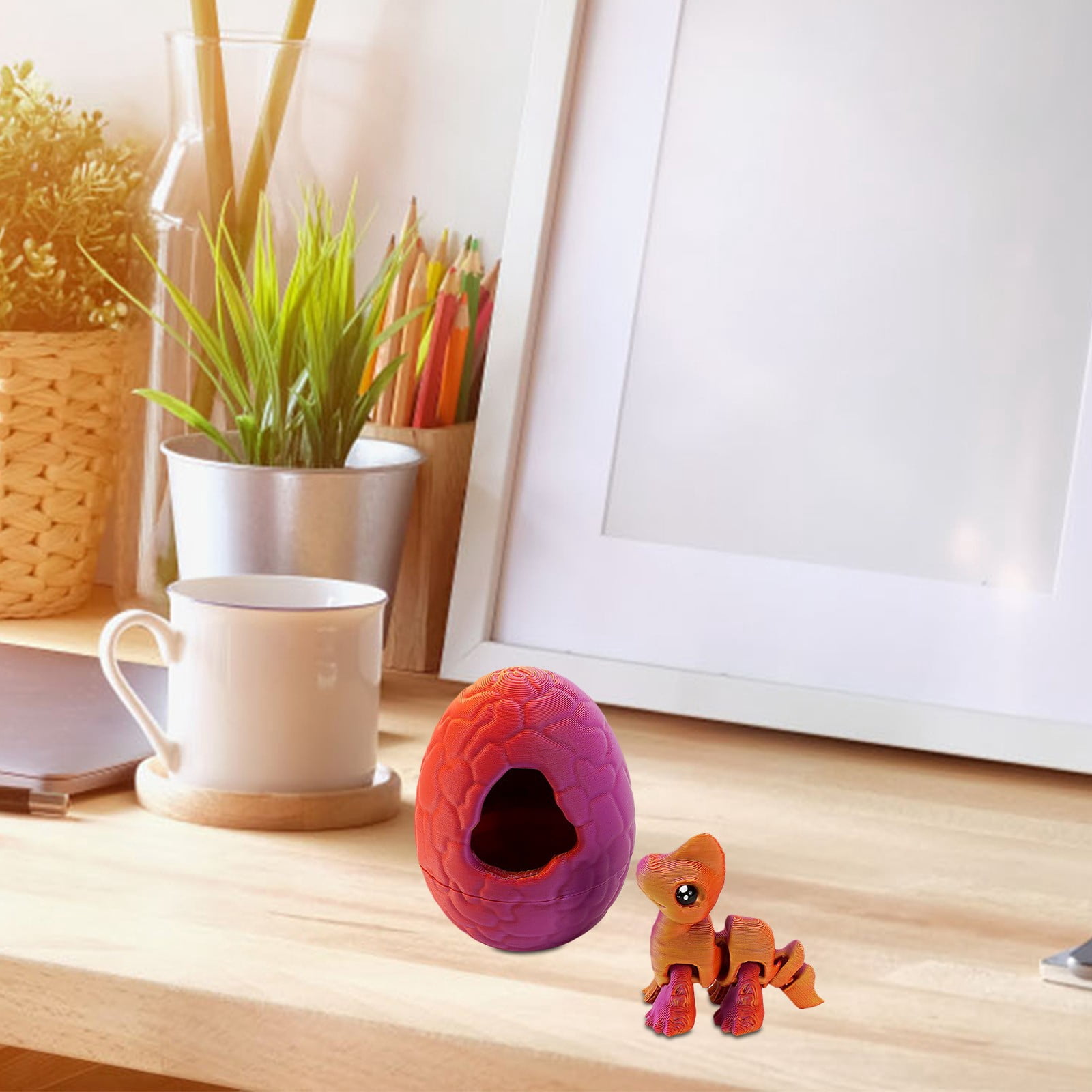 JoyMart 3D Printed Dragon Egg & Baby Dragon Set Cute Pet Dragon Easter ...