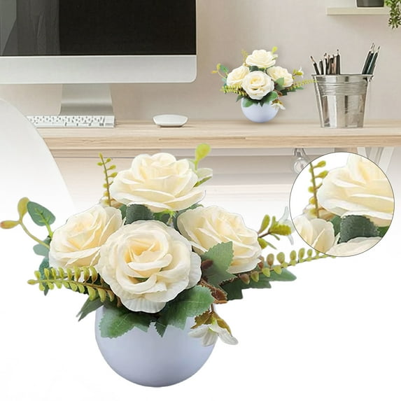 JoyMart Artificial Flowers Sunflower + Small Potted Pot Potted Plants ...