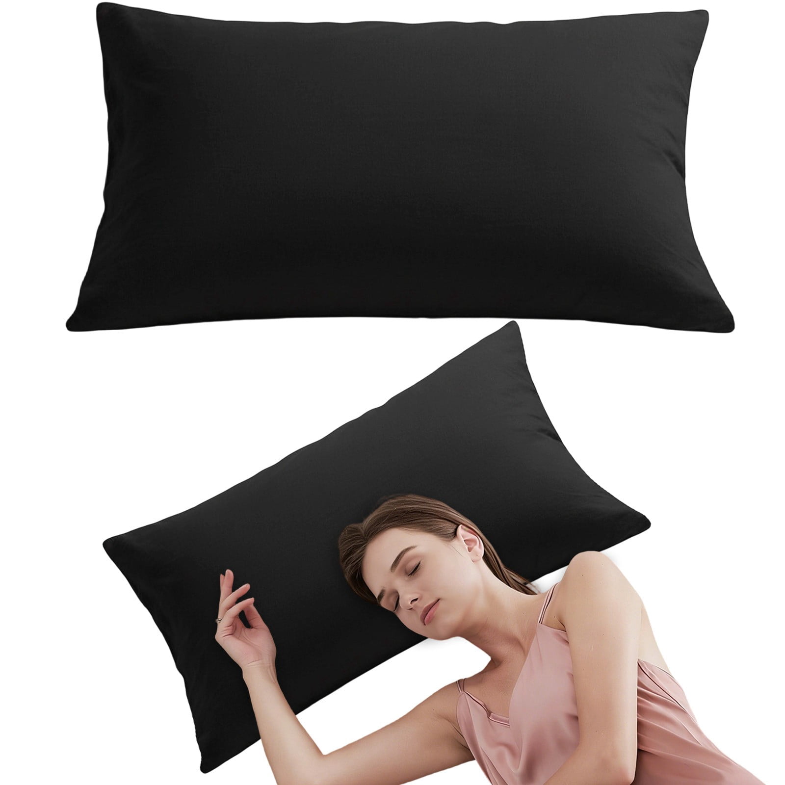 JoyMart Brife Pillowcase Brushed Microfiber 29.2x18.9 inches ...