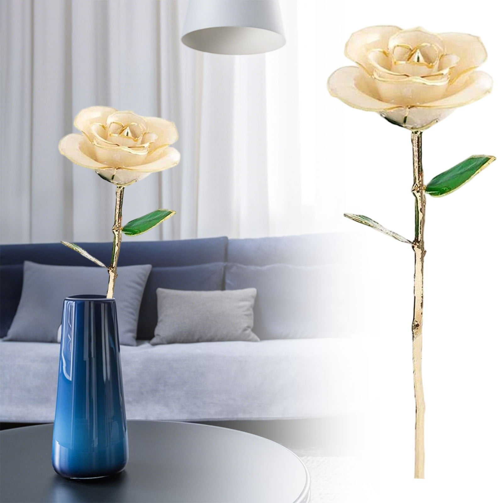 JoyMart Gold Dipped Rose Real Gold Rose Genuine Rose Hand Dipped In ...