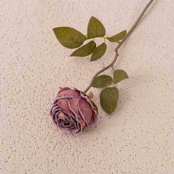 JoyMart Single Tipped Rose 39cm Realistic Artificial Flower with Petal ...