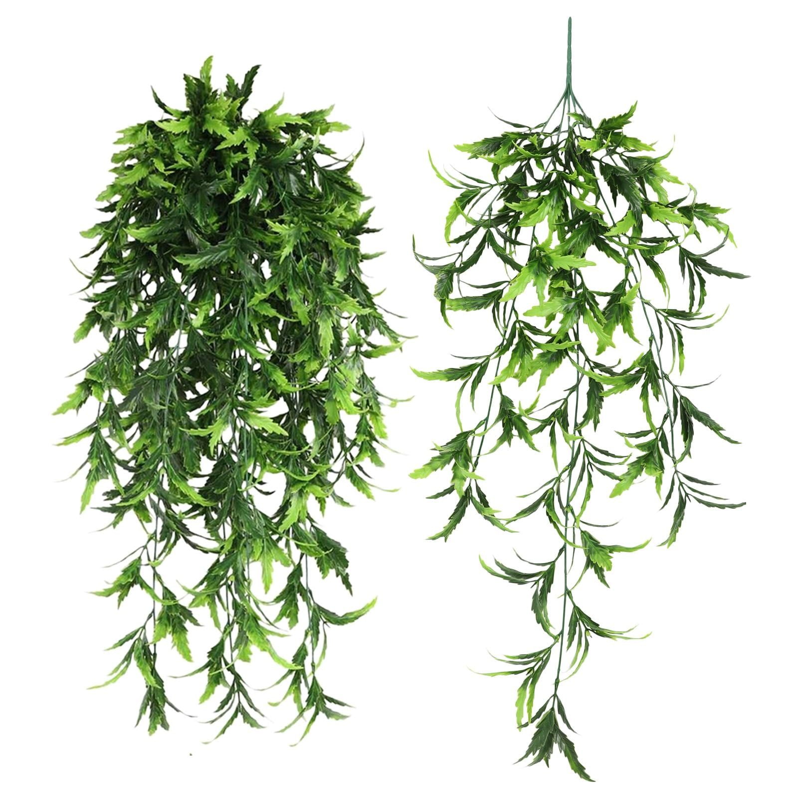 JoyMart Wall Hanging Turtle Back Leaves Green Plants Rattan Strips ...