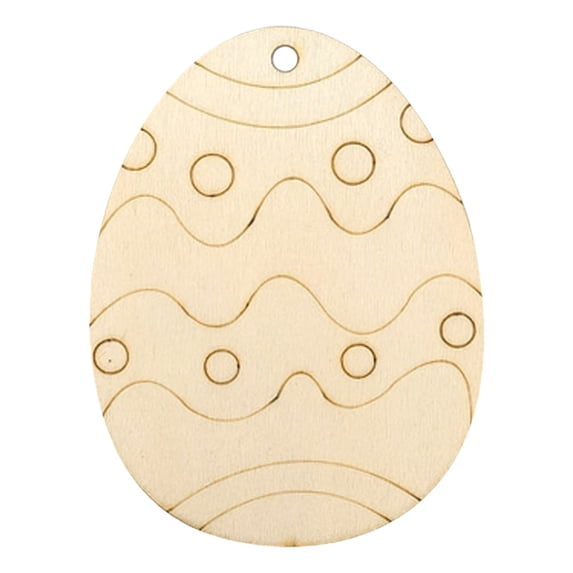 JoyMart Wooden Easter Ornaments To Paint Spring Decoration Happy Easter ...