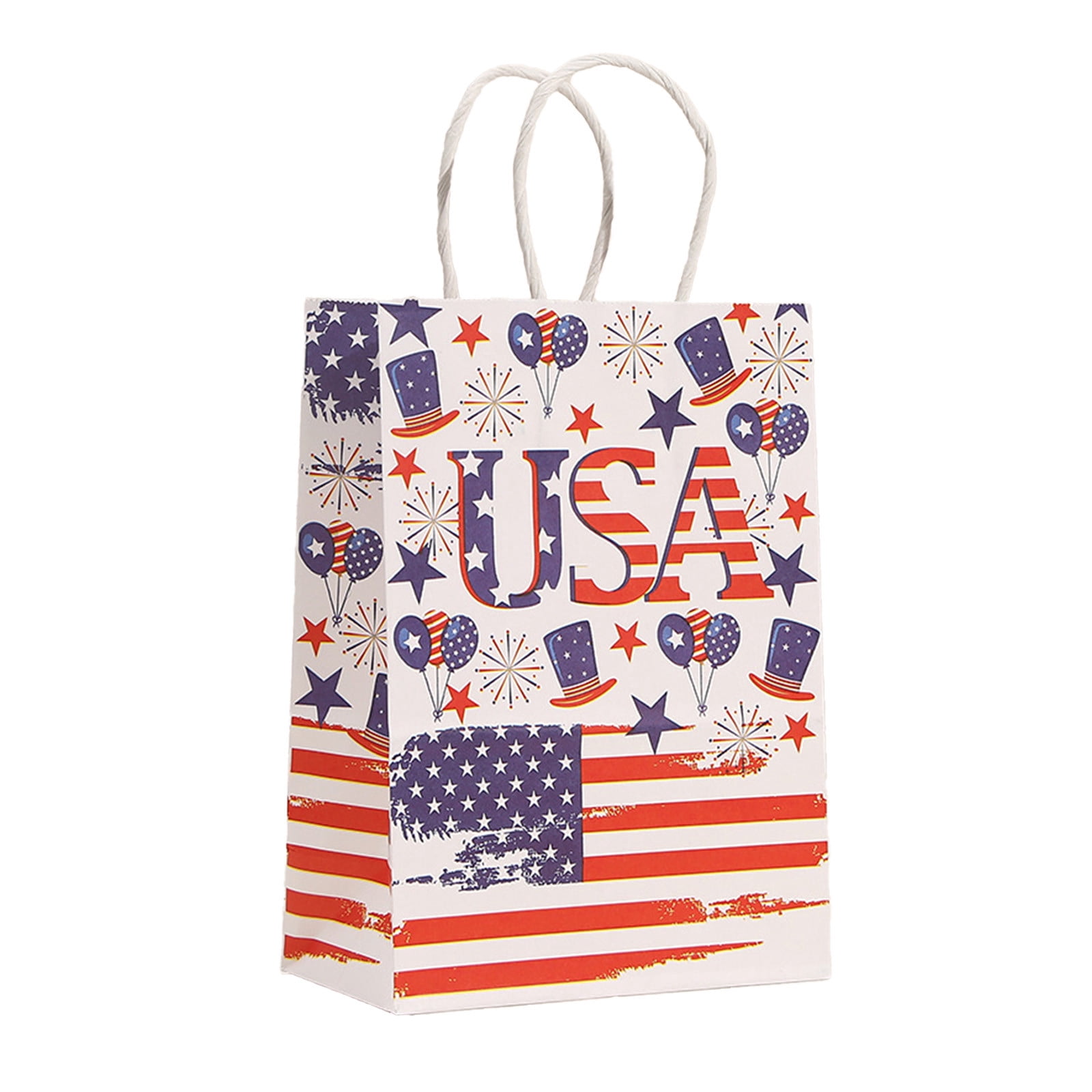JoyMoreHome 12 Pcs Patriotic Gift Bags Bulk 4th of July Memorial ...