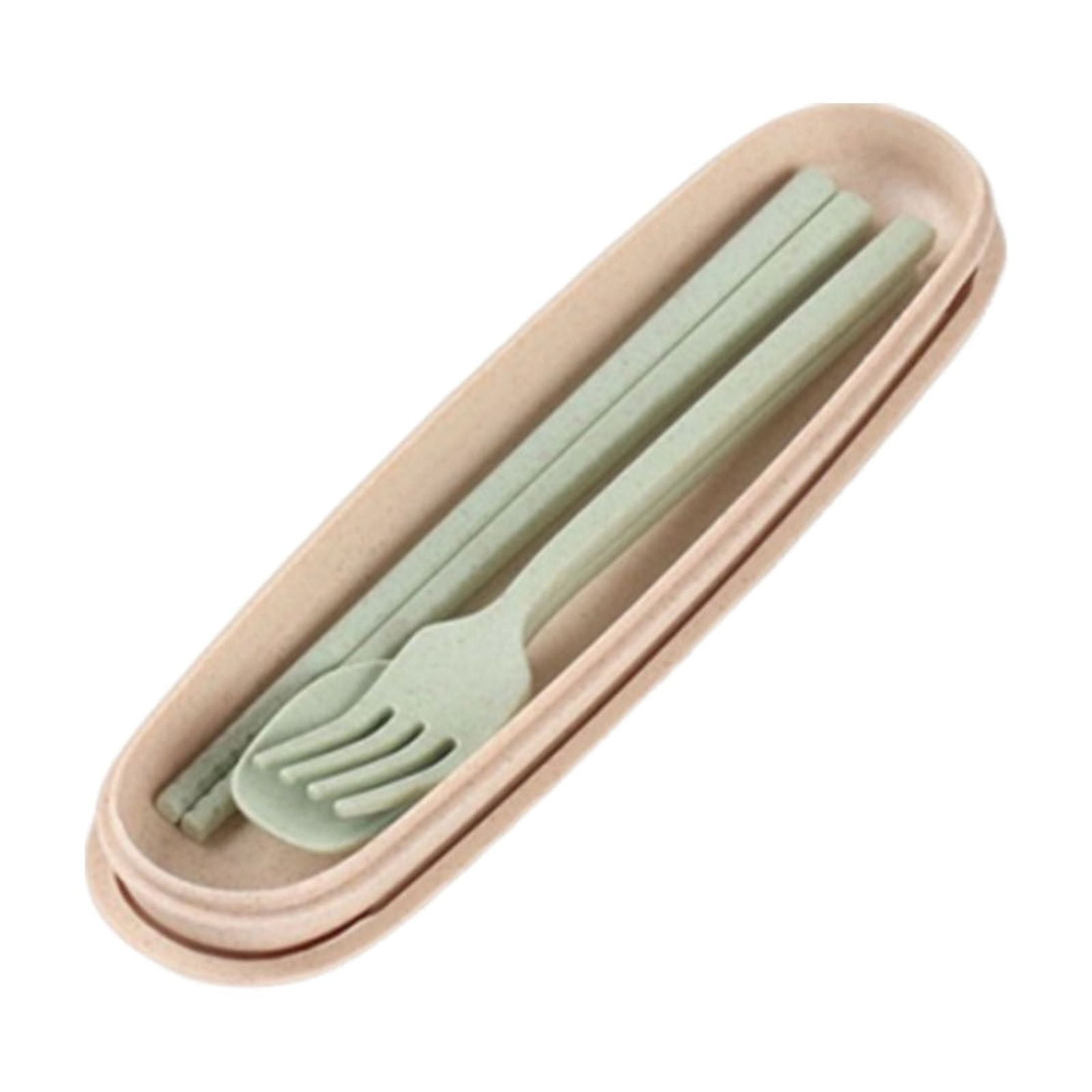 JoyMoreHome 3 Piece Utensils Set Spoon Forks Chopsticks Travel Flatware ...