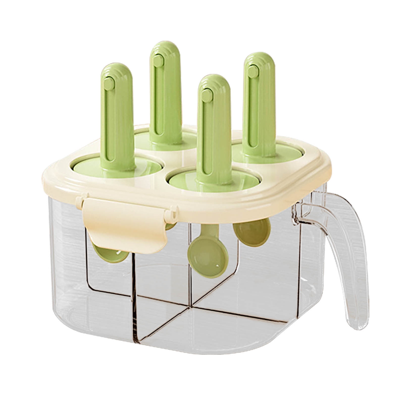 JoyMoreHome 4 Compartments Seasoning Box with Cover and 4 Serving ...