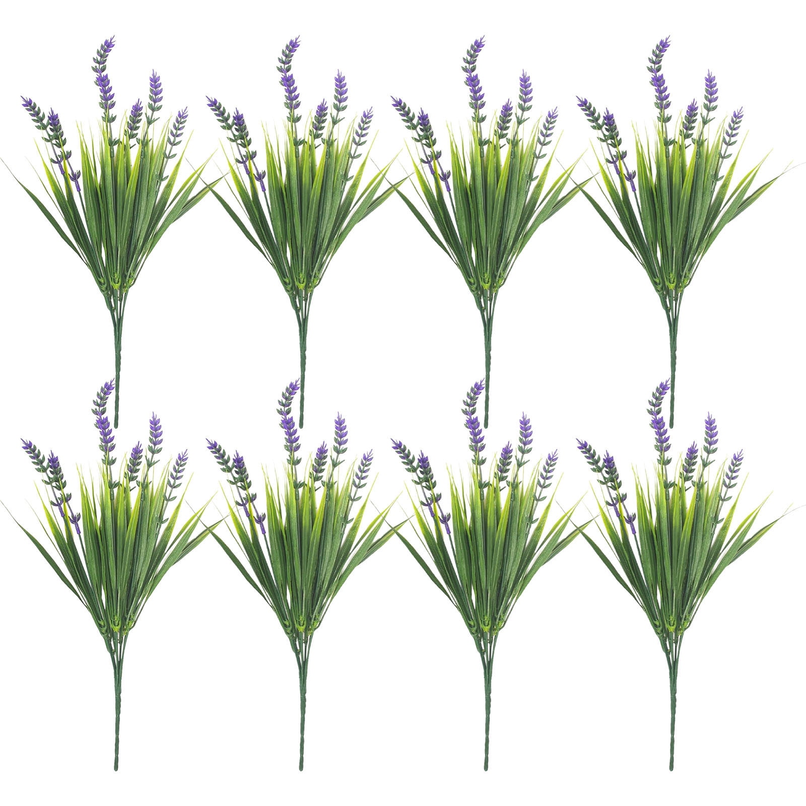 JoyMoreHome 8 Pcs Artificial Plants Outdoor, UV Resistant Fake Outdoor ...