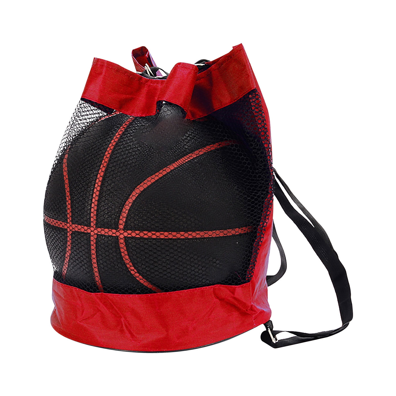 JoyMoreHome Ball Bag,Large Mesh Equipment Bag Black, Ball Bag with ...