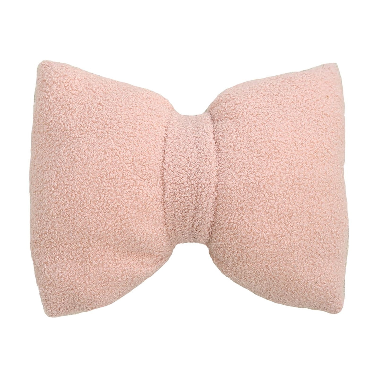 JoyMoreHome Bow Shape Pillow, Plush Bow Cushion Decor, Solid Color Bow ...