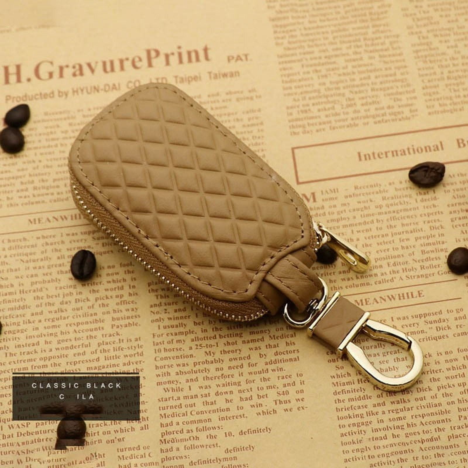 JoyMoreHome Car Key Case for Men and Women Small Leather Key Holder Key ...