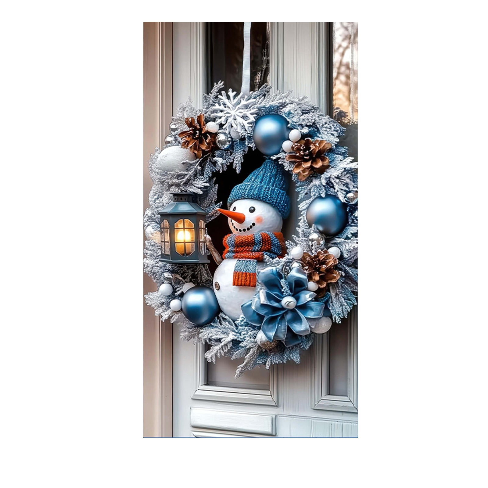 JoyMoreHome Christmas Door Cover, 35 X 71 Inch, Xmas Door Cover Banners ...