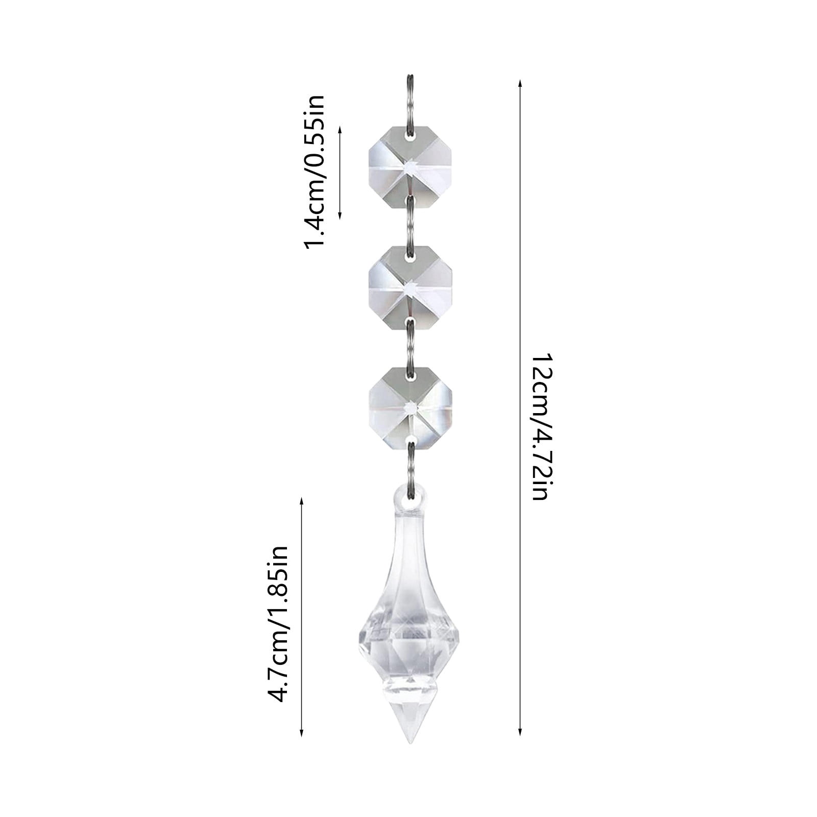 JoyMoreHome Christmas Hanging Crystals, Acrylic Beads Strands ...