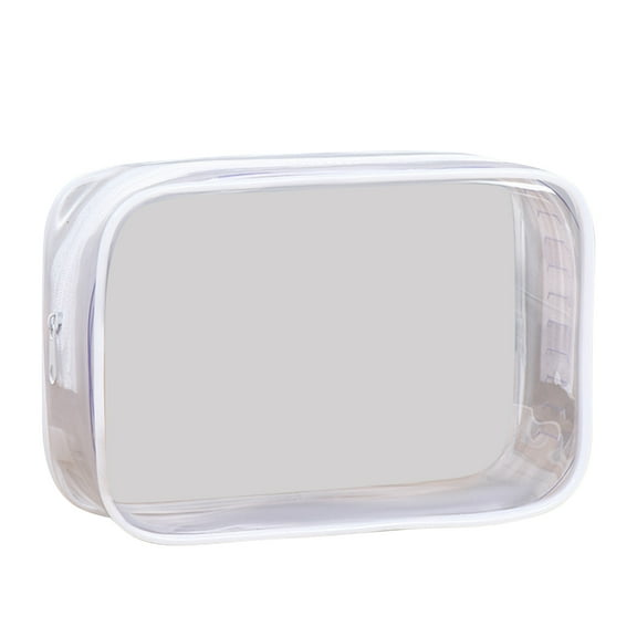 12 Pieces Clear Makeup Bags Cosmetic Storage Bags PVC Zipper Pouches ...