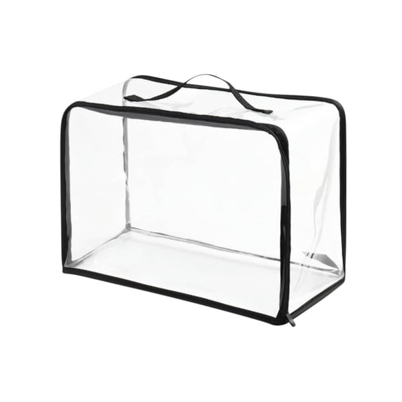 JoyMoreHome Clear Toiletry Bag Thick Transparent Cosmetic Bag ...