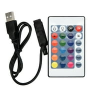 Daofin 2 Pack 44 Key RGB LED Strip Light Remote Controller Wireless ...