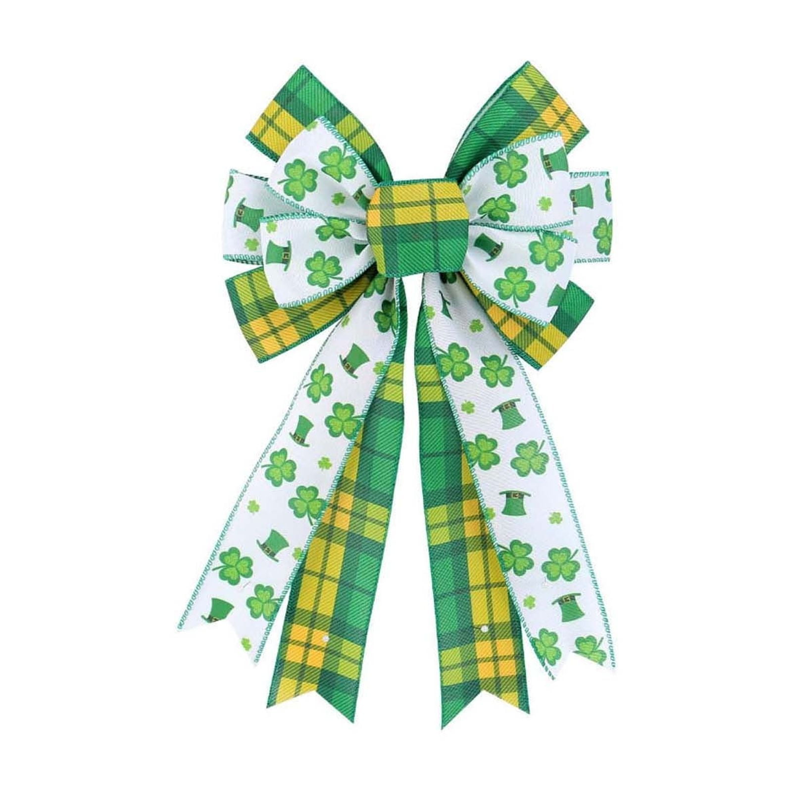 JoyMoreHome 2Pcs Bow for Wreath Decorations,Tree Topper Bows,Glitter ...